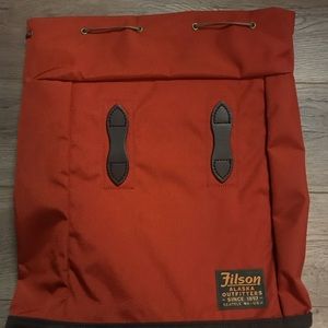 Filson | Bags | Filson Nylon Day Pack Backpack In Rusted Red New | Poshmark